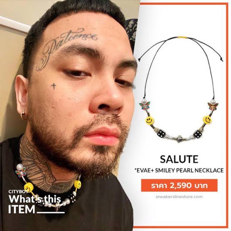 evae smiley pearl necklace ของแท้ 100% - realpris666 - ThaiPick