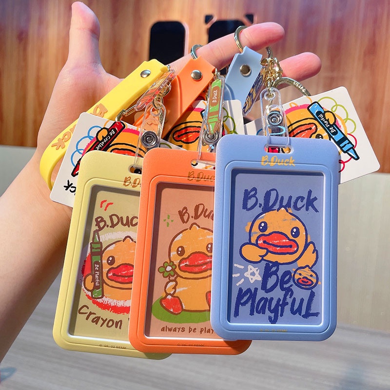 ของแท้ Little Yellow Duck B.DUCK Bus Subway Card Holder พวงกุญแจ / เคส ...