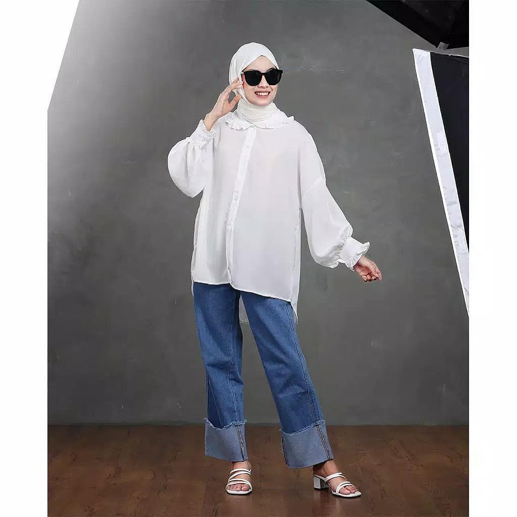 Bervy เสื้อเชิ้ตเสื้อเชิ้ตสําหรับผู้หญิง - trenfashion93.th - ThaiPick