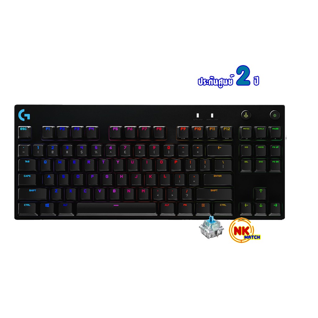 Logitech pro x keyboard Blue SW RGBถอดเปลี่ยน SW ได้ - d24v4sy7f ...