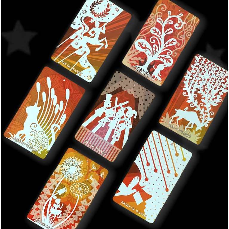 Silhouettes Tarot Negative Version Silhouette ไพ่ยิปซี ไพ่ทาโร่ ไพ่ทาโร ...