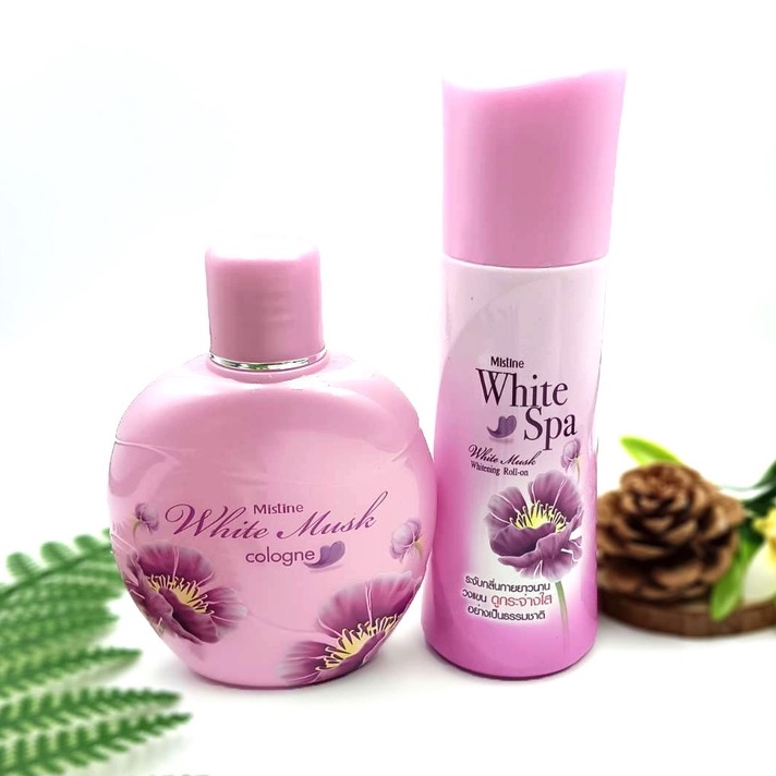 Mistine White Musk Whitening Roll-on and Cologne | Shopee Thailand