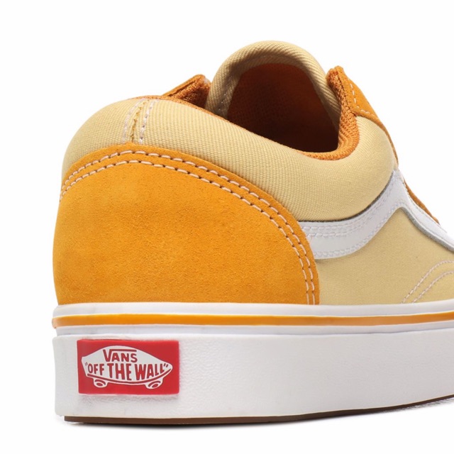 VANS OLD SKOOL COMFYCUSH SUEDE AND TEXTILE CADMIUM YELLOW GOLDEN HAZE ...