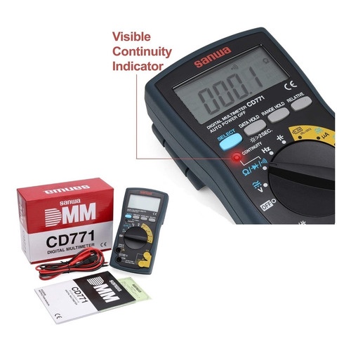 Sanwa digital Multimeter CD771 ของแท้ 100 ดิจิตอลมัลติมิเตอร์ แม่นยำ จอ ...