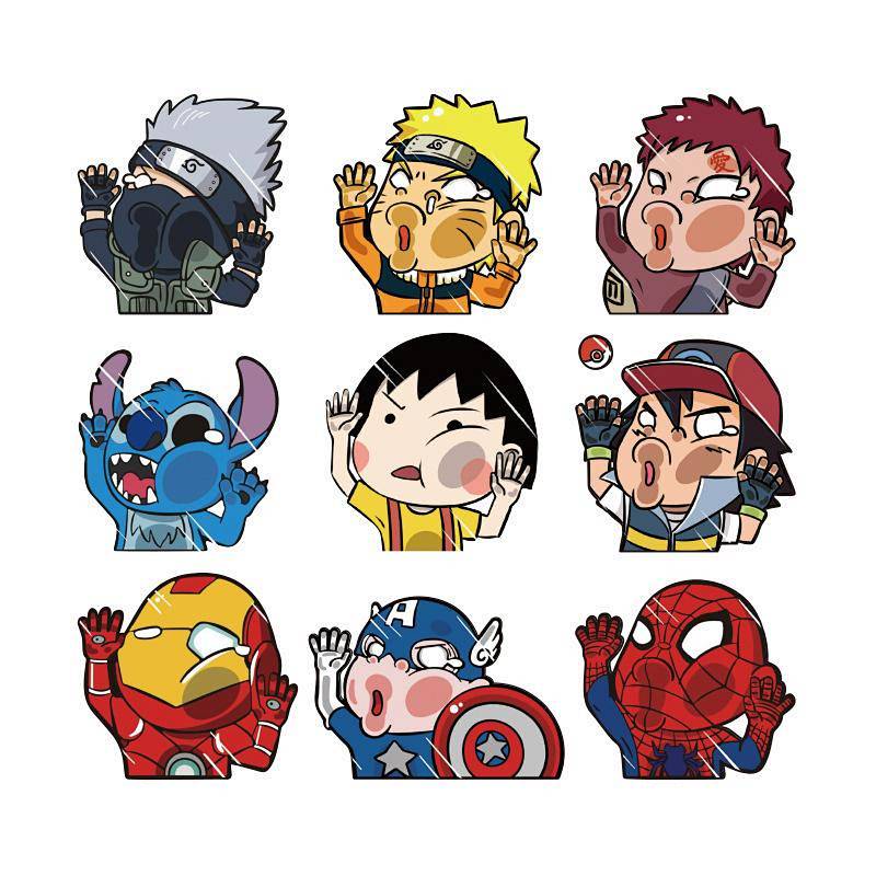 Avengers Car Motorcycle Bumper Stickers Paper Helmet Sticker Marvel ...