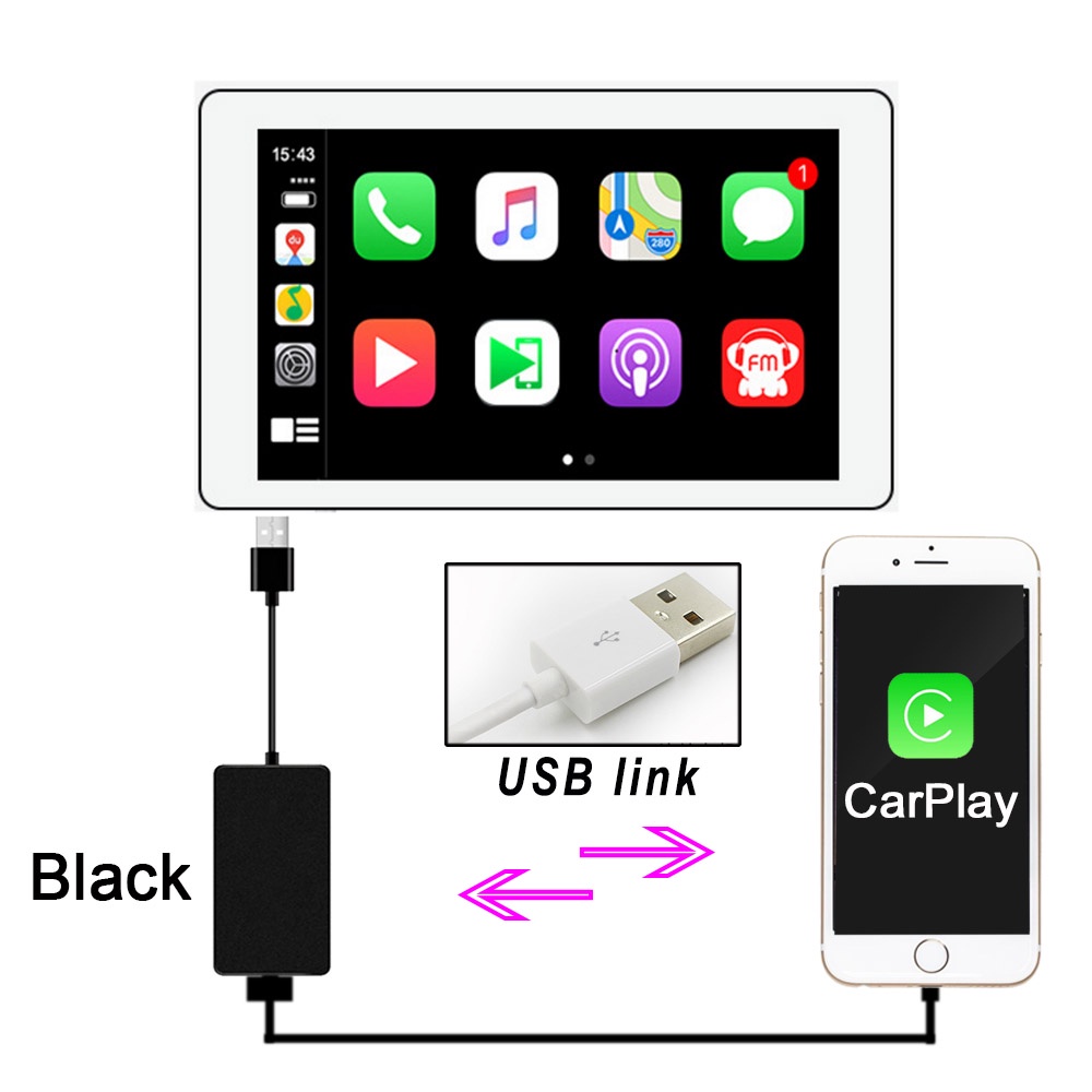 USB CarPlay DongleAndroid Auto with Touch Screen Control for Android ...