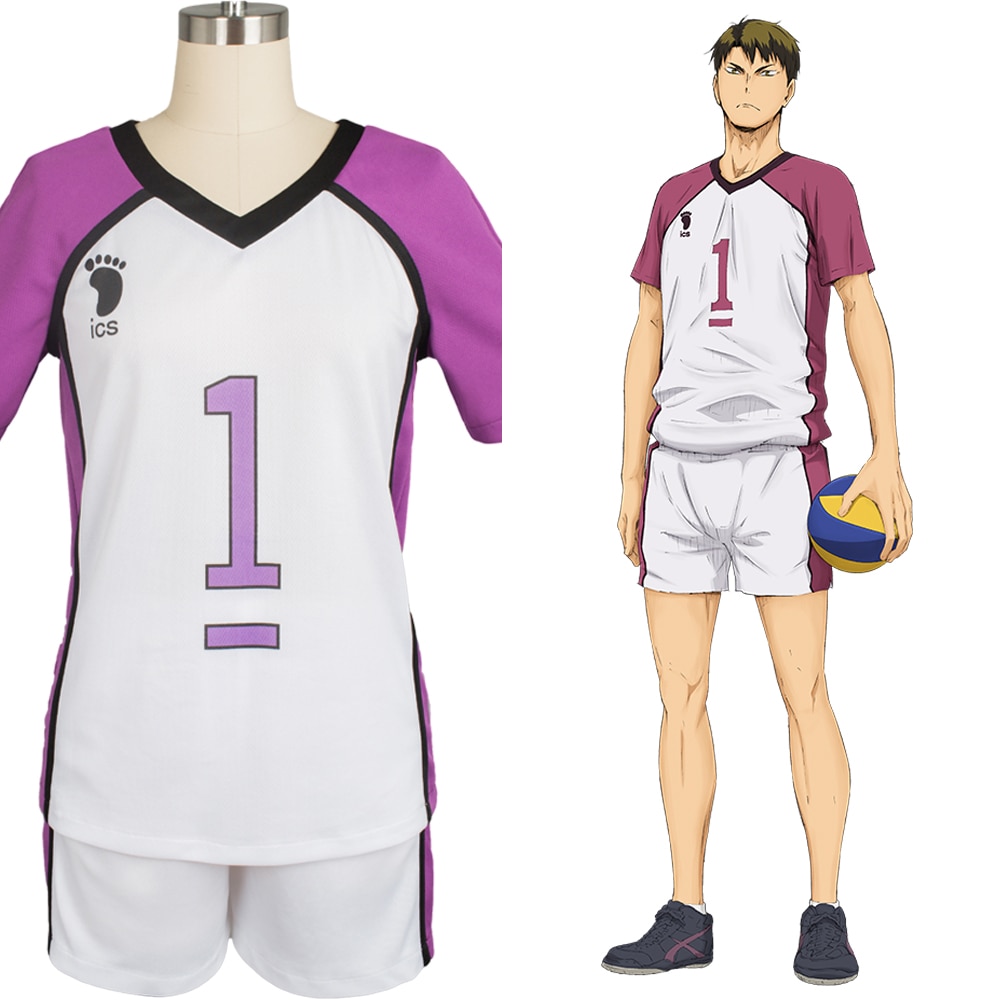 Haikyu Haikyuu Shiratorizawa Academy Wakatoshi Uniform Coslay Costume ...
