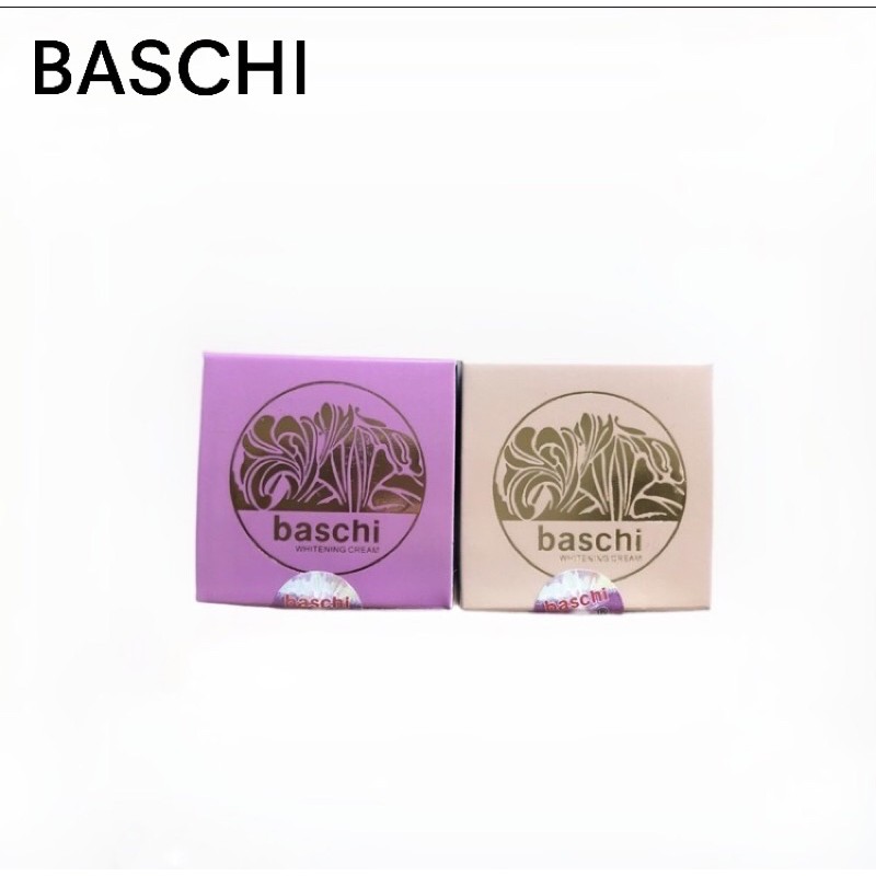 ครีมบาชิ baschi 5กรัม ช่วยให้หน้าขาวเนียนใส(กลางวัน1กระปุก)ของแท้ ...