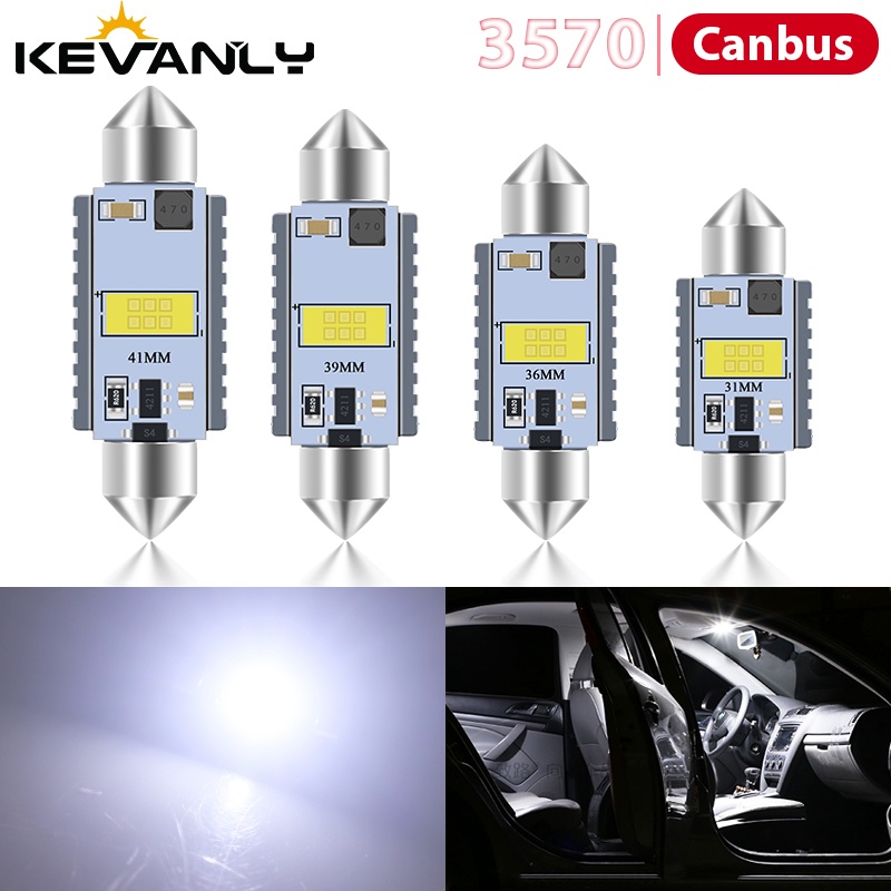หลอดไฟอ่านหนังสือ LED CANBUS C5W Festoon C10W CSP 31 มม. 36 มม. 39 มม. 41 มม. 12-24V สีขาว ...