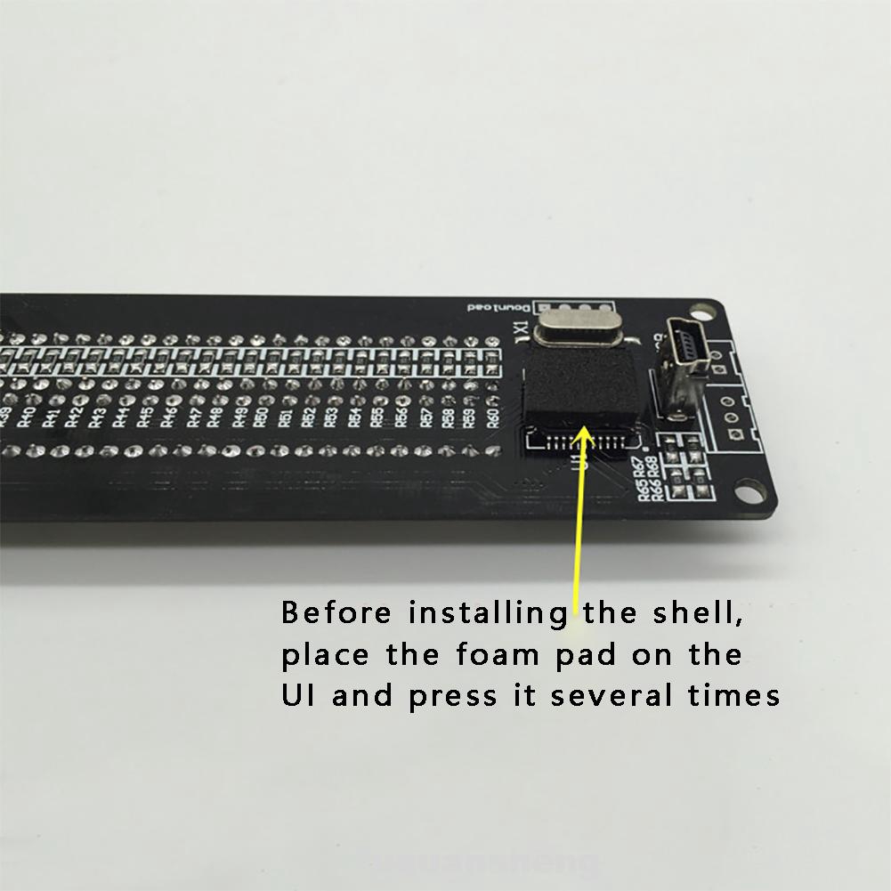 New Dual 30bit Full Color LED Audio Level Indicator Panel VU Meter For ...