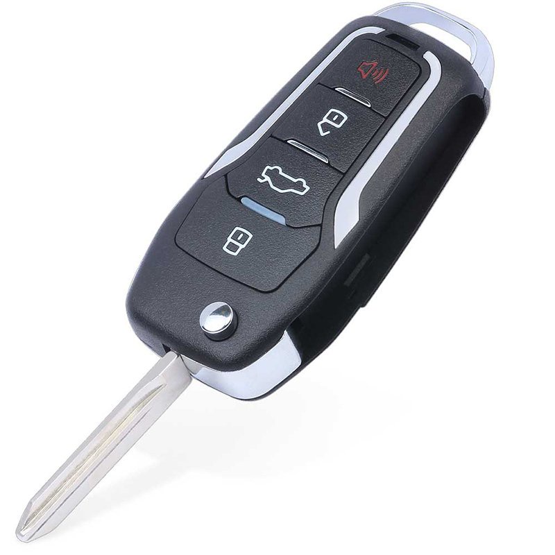 KEYECU Upgraded Flip Remote Key for Ford Mustang Edge Escape Expedition ...