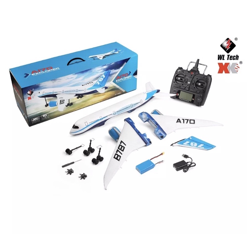 เครื่องบินบังคับวิทยุWLtoys Boeing787-8 Dreamliner 2EDF 6G มอเตอร์บัตร ...