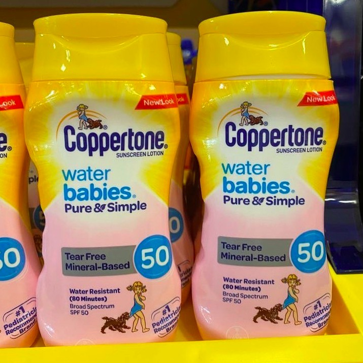 Coppertone Water Babies Pure Simple Mineral Sunscreen SPF 50 กันแดด ...