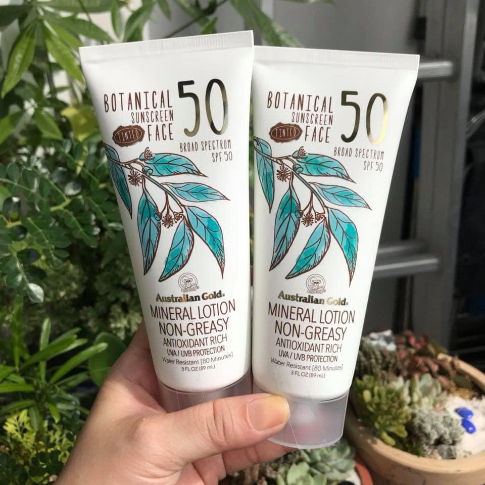 AUSTRALIAN GOLD BOTANICAL SPF 50 TINTED FACE SUNSCREEN LOTION - 4223 ...