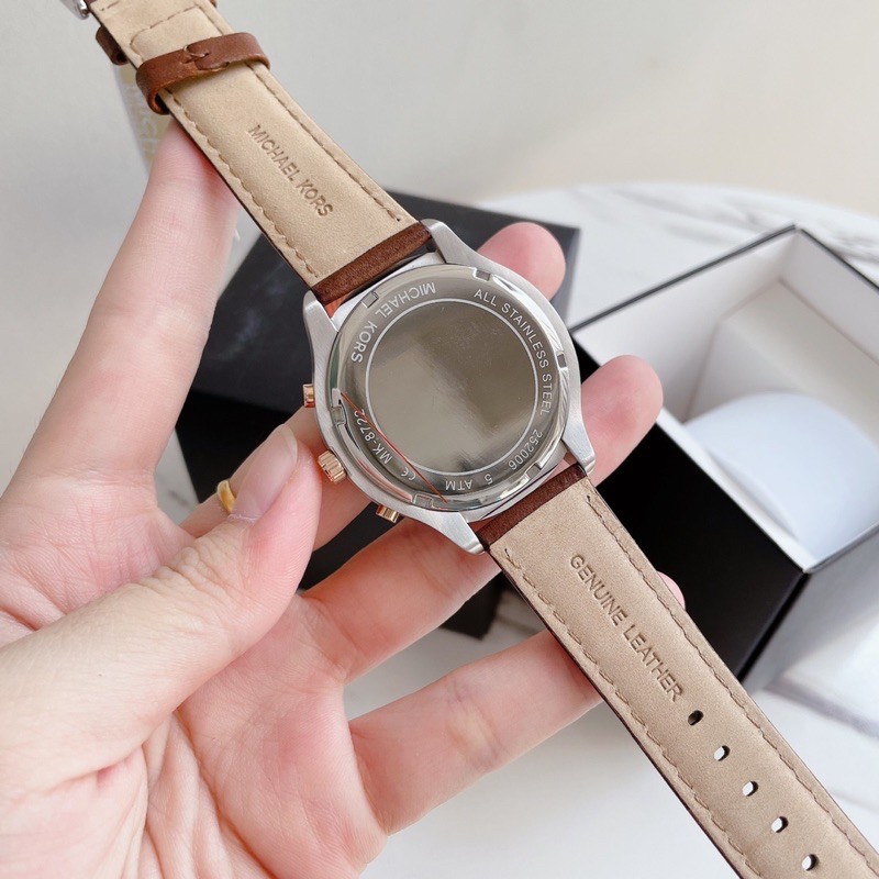 ผ่อน0%~แท้100%???? นาฬิกาข้อมือ สายหนัง Michael Kors Sutter MK8722 ...