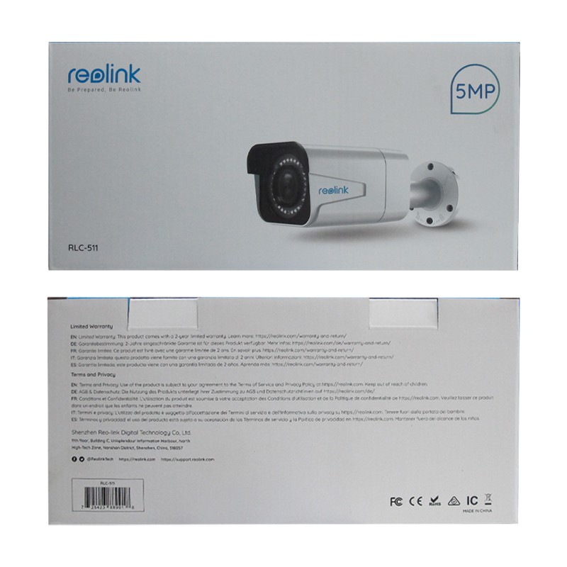 Reolink RLC-511-5MP POE Bullet Security IP Camera - saranyut_t - ThaiPick