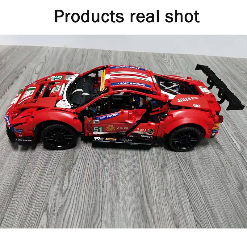 Toptoysตัวต่อเลโก ตัวต่อ LEGOFERRARI 488 GTE MOC-LEGO บล็อคตัวต่อเลโก้ ...