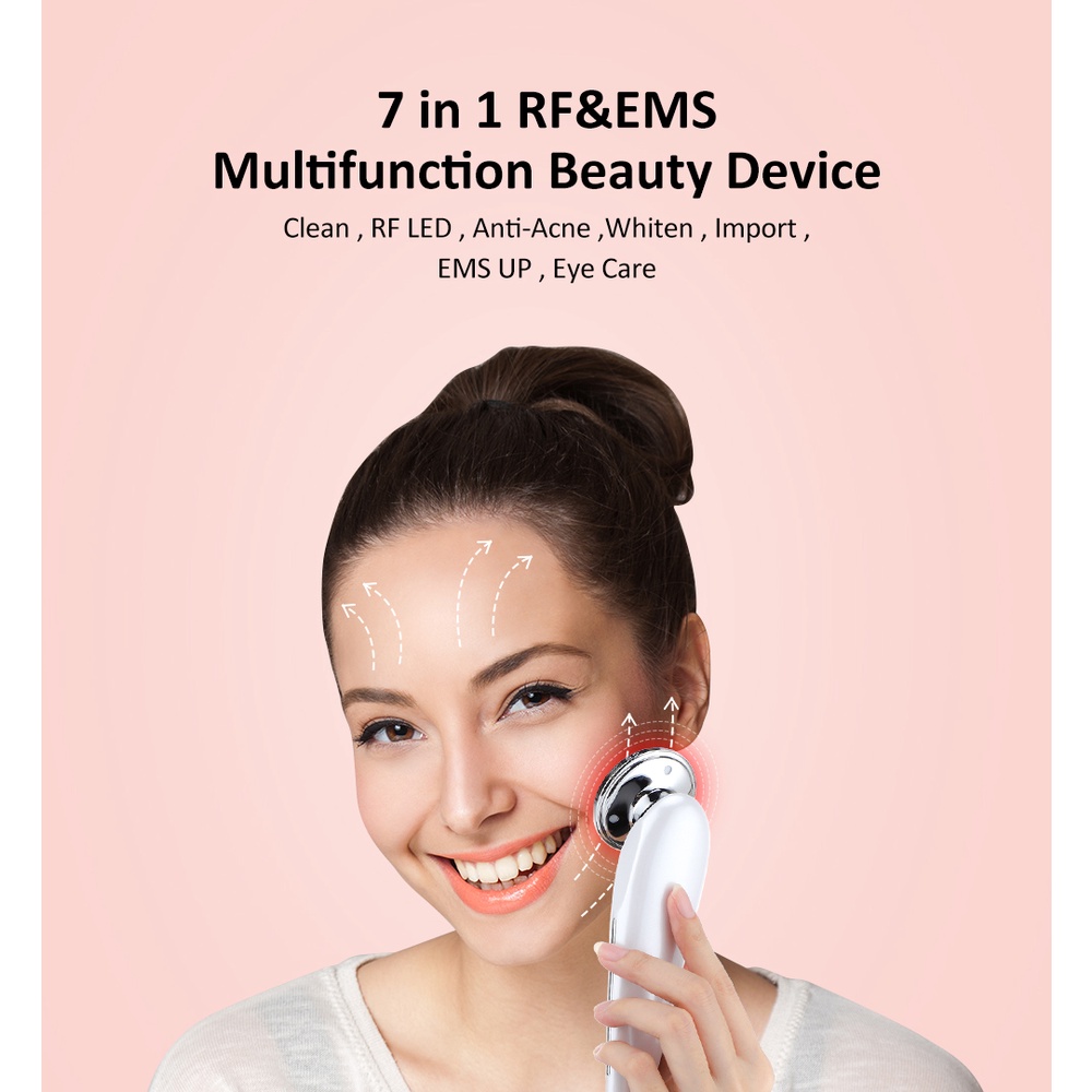 Salorie 7 in 1 EMS อุปกรณ์นวดหน้า ลดริ้วรอย ฟื้นฟูผิวหน้า ลดริ้วรอย มีไฟ LED D00286 - salorie.th ...