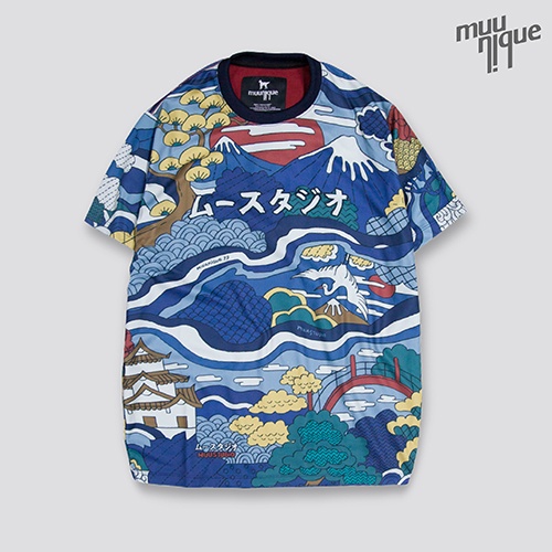 MUUNIQUE JP.T-shirt เสื้อยืด รุ่น JP Blue Fuji JP-230 - muunique ...