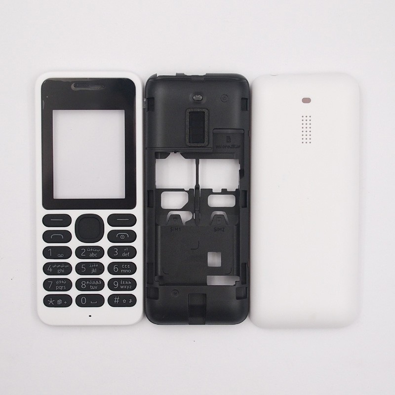 Full Housing Cover Bezel Case Keypad Keyboard for Nokia 130 DS RM-1122 ...