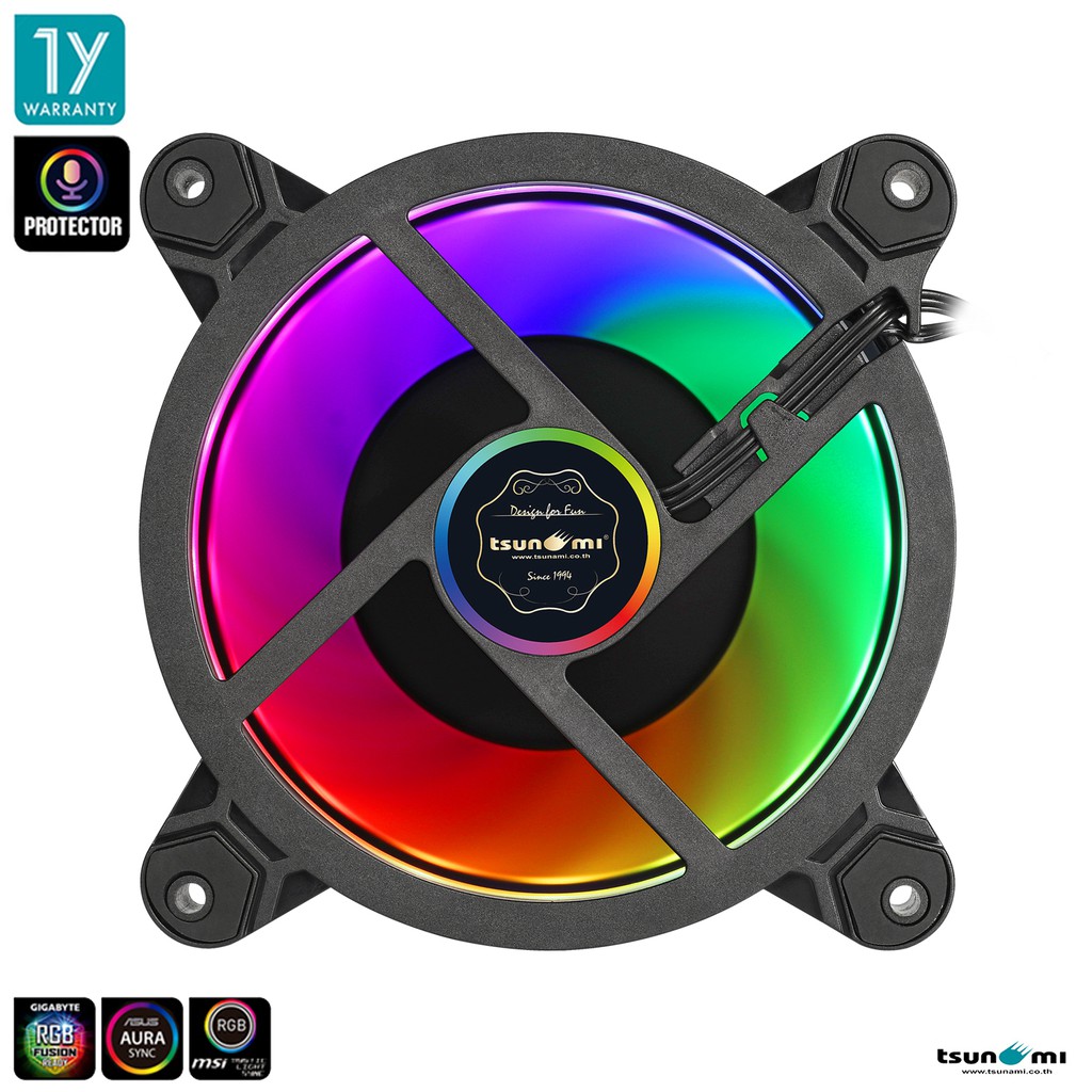 พัดลมระบายความร้อน Tsunami Protector 1263 Cooling Fan Pack3 (Additional ...