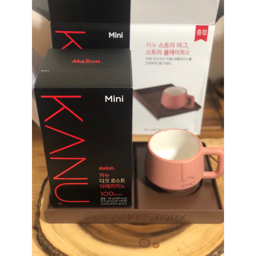 limited addition กาแฟเกาหลี maxim kanu mini dark roasted Instant ...