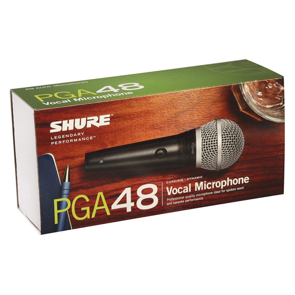 (ของแท้ส่งทุกวัน) SHURE PGA48 ไมค์สาย รุ่นใหม่ รับประกันศูนย์ไมย 1 ปีเต็ม SHURE PGA 48 ไมค์สาย ...