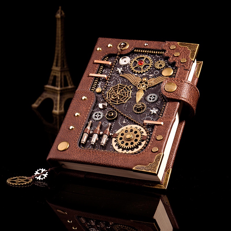 European Retro Notebook Steampunk Hand Book Loose-leaf Retro Hand Book ...