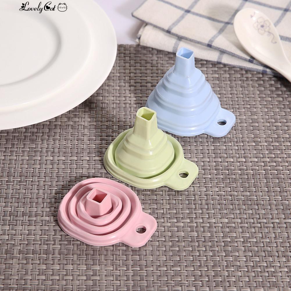 Retractable Mini Funnel Transferring Liquid Oil Kitchen Tool ...