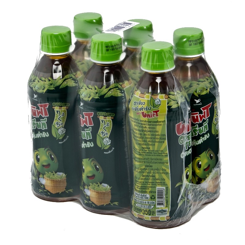 ยูนิฟ กรีนที รสต้นตำรับ บรรจุ 350ml ยกแพ็ค 6ขวด UNIFT GREEN TEA ...