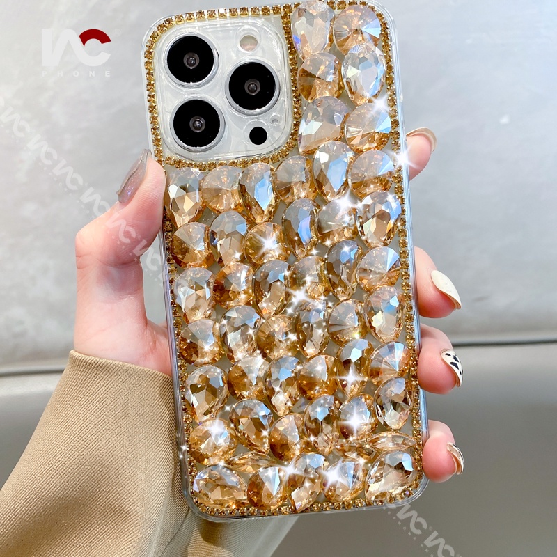 Rhinestones Case For iPhone 14Pro Max 14 Plus 13Pro Max 13 12ProMax 12 ...