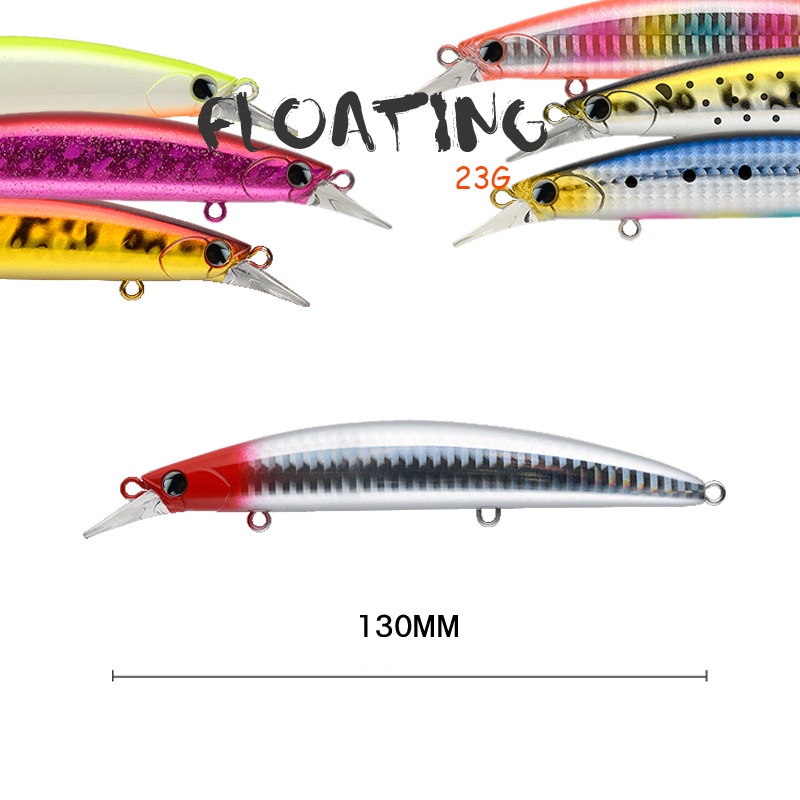 Big Crankbait Minnow Fishing Lure Floating Hard Bait130mm23g 19g Artificial Bait Fishing ...