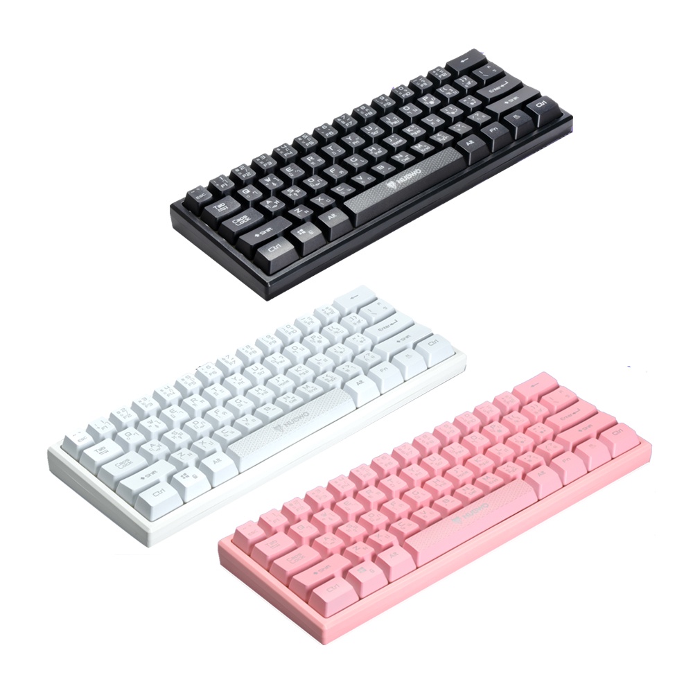 NUBWO NK-38 Wizardy Rubber Dome Switch Gaming Keyboard 60% คีย์บอร์ดเกม ...
