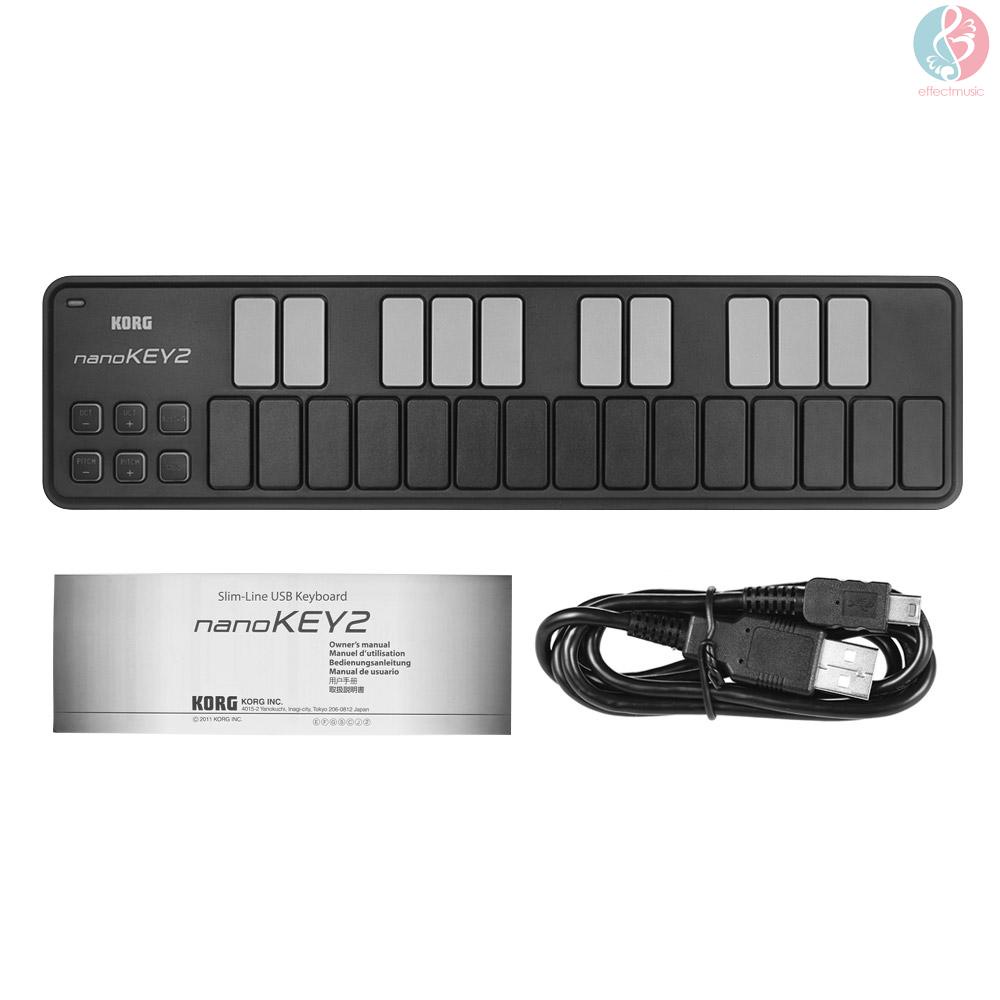 Korg Nanokey2 คีย์บอร์ด Usb แบบพกพา 25 คีย์พร้อมสายเคเบิ้ล Usb ...