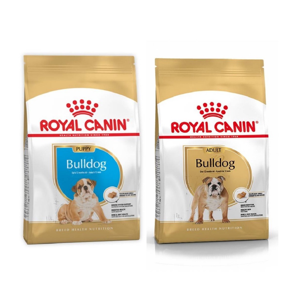 Royal Canin Bulldog Puppy Adult อาหารลูกสุนัข และ สุนัขโต พันธุ์บลูด็อก ...