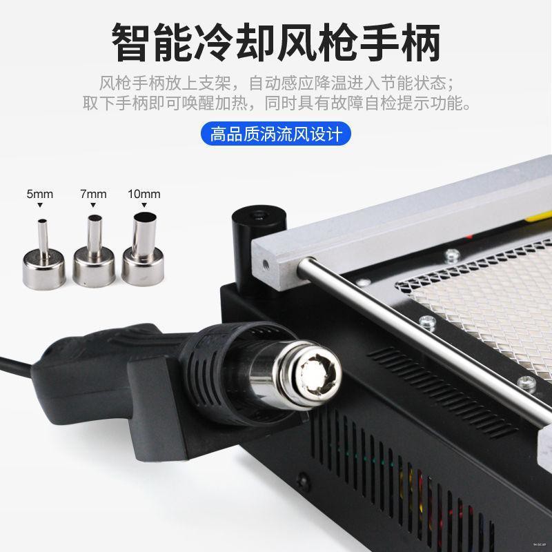 PCB สถานีอุ่นอินฟราเรดสถานีทำความร้อน BGA rework station ปืนลมร้อน ...