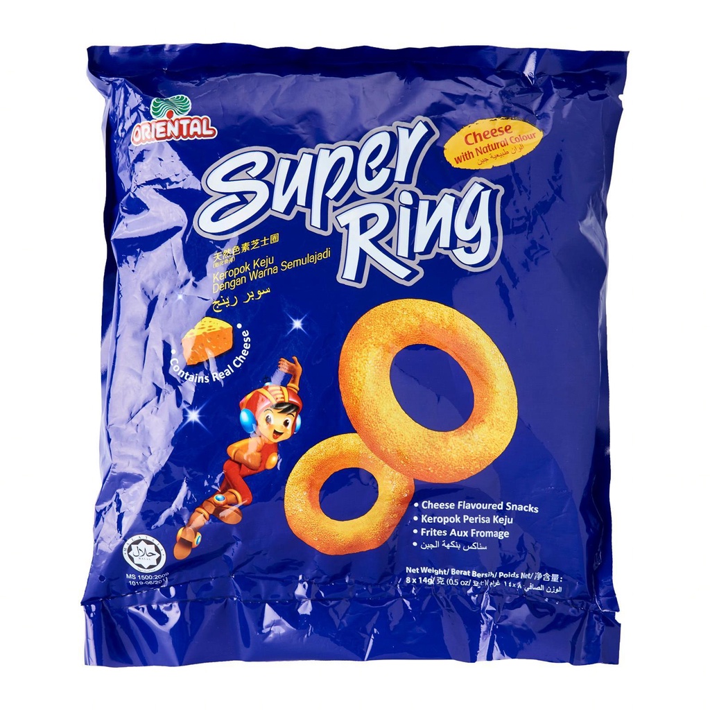 (ของแท้100) สินค้าเป็นล็อตใหม่ตลอด ขนมวงแหวน SUPER RING Oriental Cheese ...