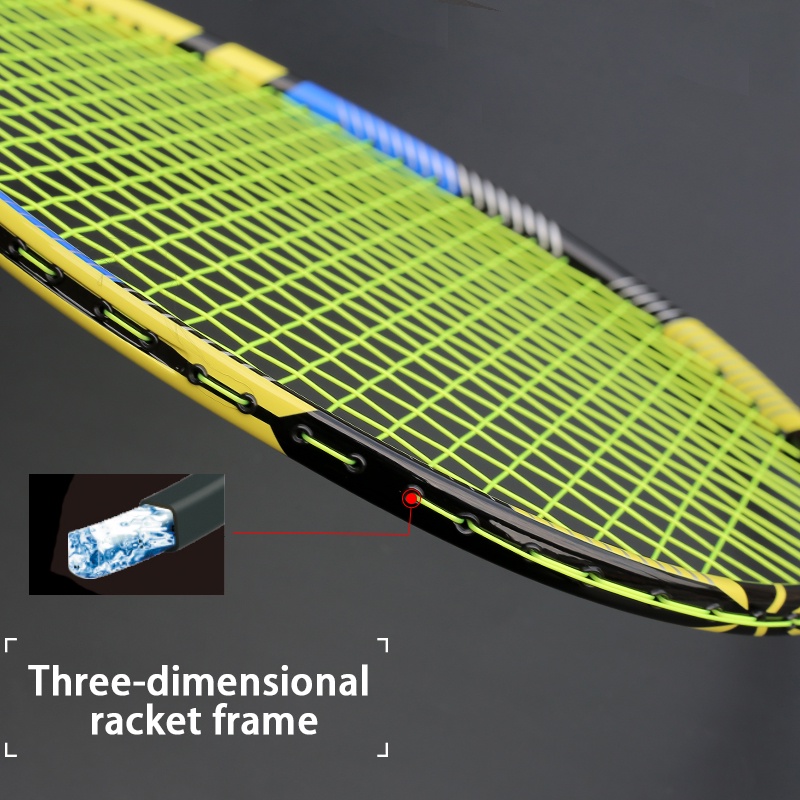 ไม้แบดมินตันrofessional Carbon 8U Badminton Rackets Ultra Light Strung ...