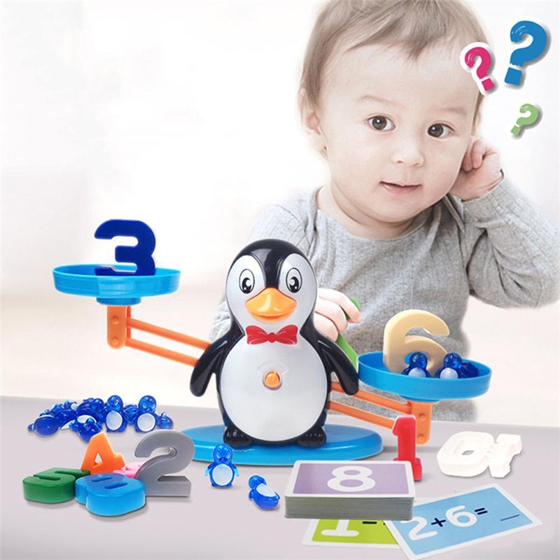 Kunni Montessori Math Animal Figure Digital Balance Scale Toy ...