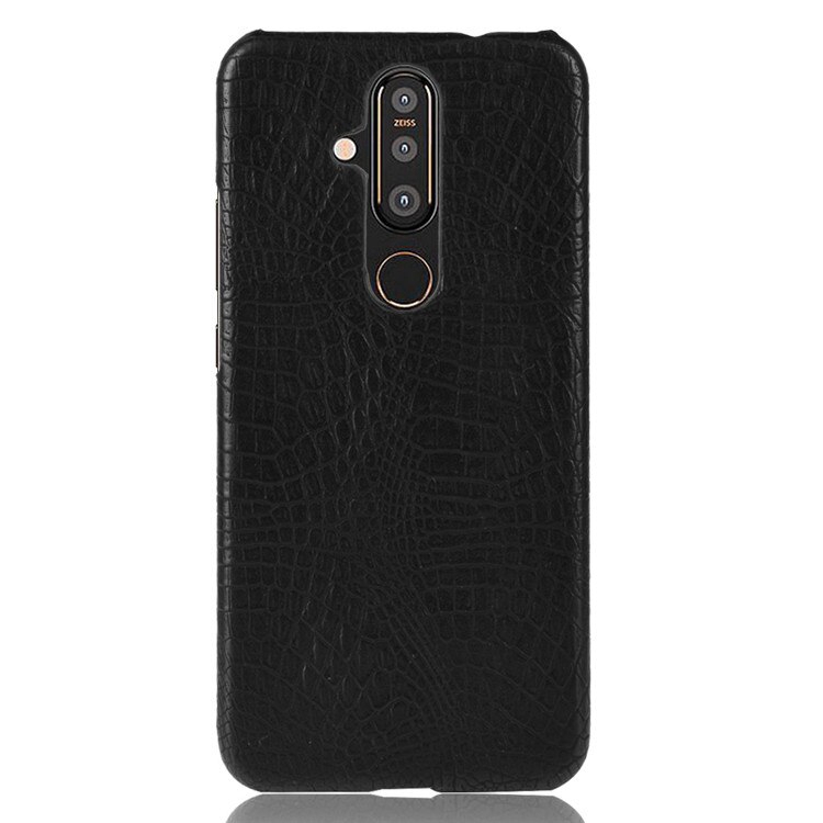 For Nokia X71 Case For Nokia 8.1 Plus Retro Luxury Crocodile Skin Cover ...