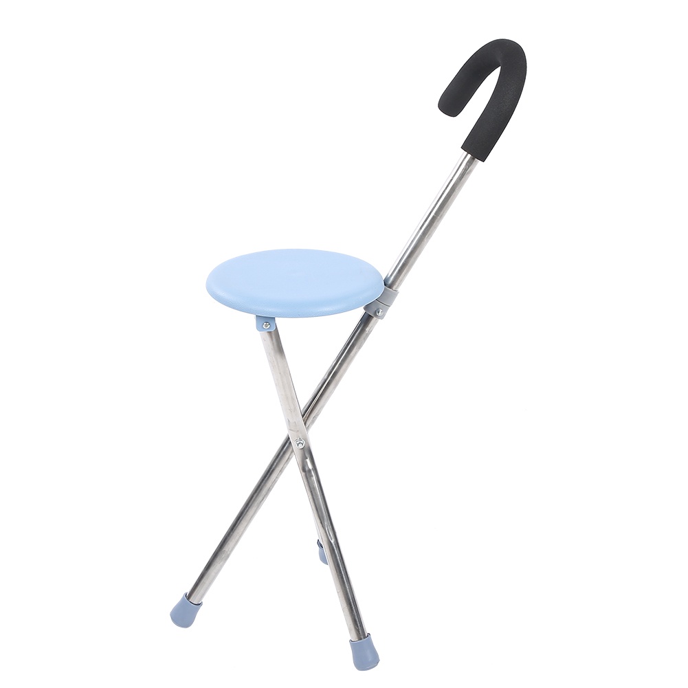 Walking Stick Folding Cane Seat Portable Adjustable Height Walking Cane ...