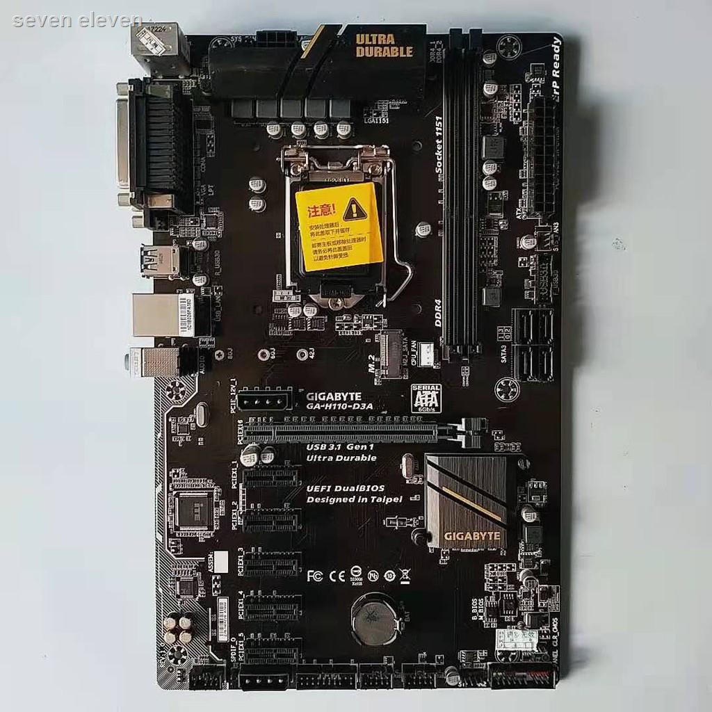 เมนบอร์ดเดสก์ท็อป Gigabyte Ga - H110 - D3A Lga 1151 Ddr4 Usb3 . 1 Usb2 . 0 32 Gb H110 - D3A ...