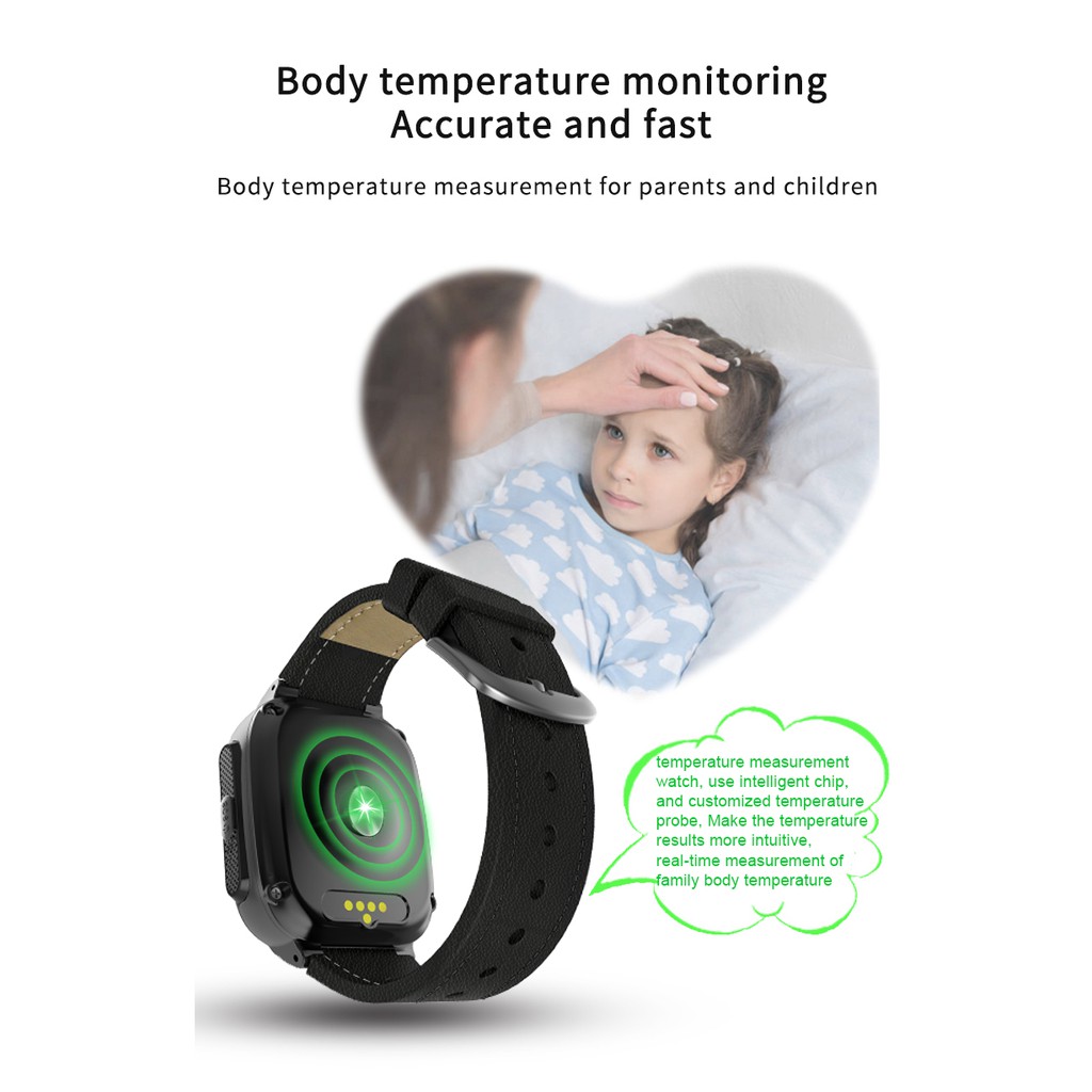 นาฬิกาเด็ก รุ่นT8W วัดอุณหภูมิได้ กันน้ำIP67 รองรับภาษาไทย,video call ...