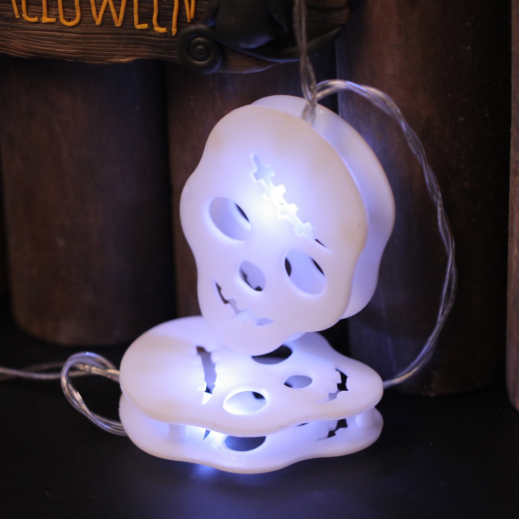 Halloween Skull Bone Light String Light String Decoration Light 10 LED ...