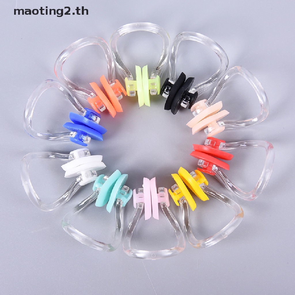 Mtth คลิปซิลิโคนนุ่มสําหรับหนีบจมูกว่ายน้ําดําน้ํา 10ชิ้น - maoting2.th ...