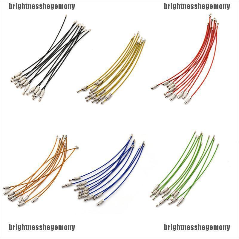 {brightnesshegemony}10PCS Stainless Steel Aircraft Cable Wire Key Chain ...
