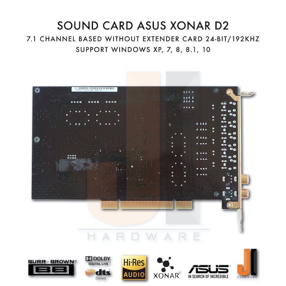 Sound Card ASUS Xonar D2 7.1 Channel (PCI) (มือสอง) - jihardware - ThaiPick