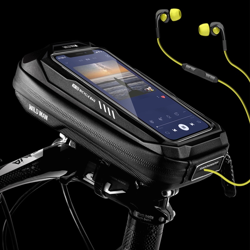 ROCKYOU mountain bike upper tube bag touch screen mobile phone bag car ...