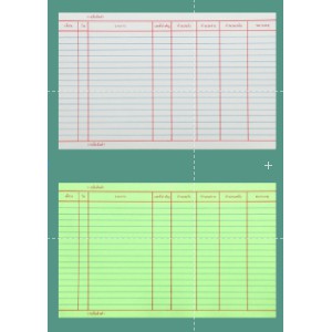 สต๊อกการ์ด Stock Cardสีเขียวและขาว 6*8 นิ้ว 100ผ./ชุด | Shopee Thailand