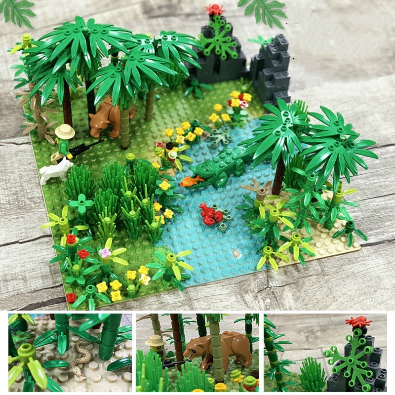 ☄Base Plates Tropical Rainforest Amazon Jungle Building Blocks Lego ...